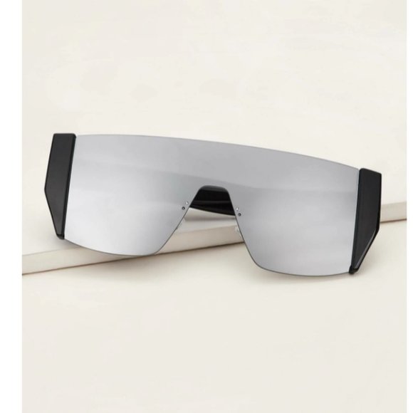 Various | Accessories | Rimless Flat Top Shield Sunglasses | Poshmark